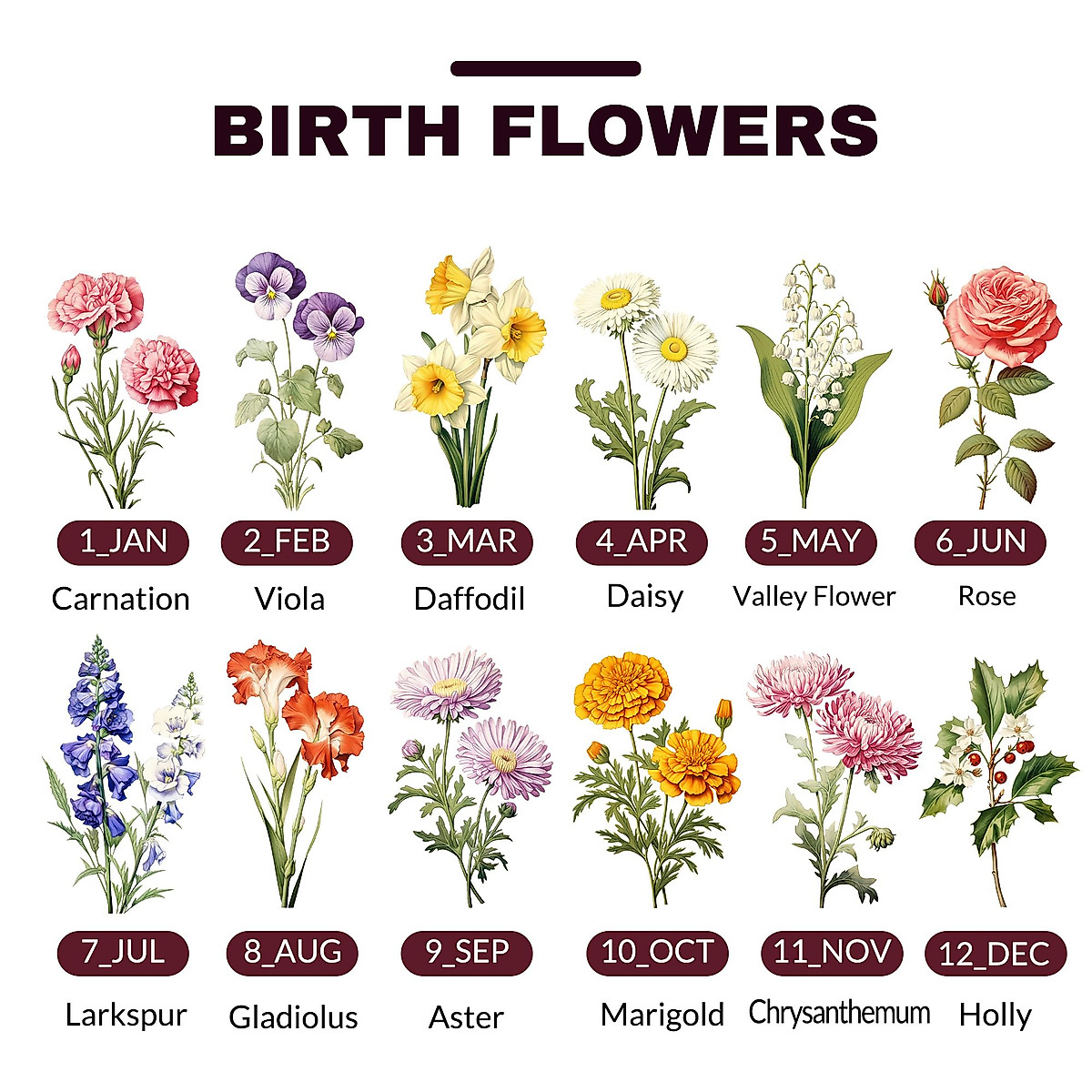 BMYDIY Mothers Day Birthday Gift for Mom Grandma, Personalized 40 Oz Tumbler with Handle and Straw, Customizable Extra Large Stainless Steel Insulated Cup Coffee Mug Travel Mug with Name Birth Flower