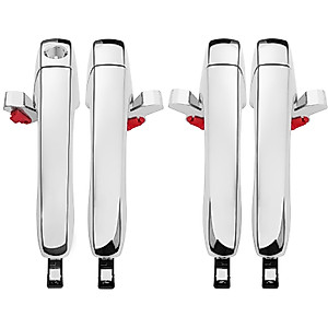 Lcyolada 4Pcs Exterior Door Handles for Chrysler 300C 2005 2006 2007 2008 2009 2010, Dodge Magnum 2005-2008 & Charger 2007,CH1310142, 5065801AG