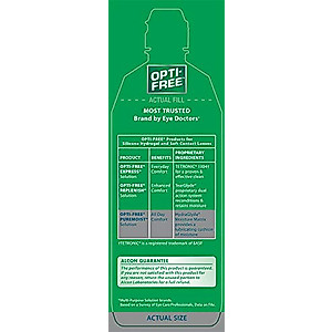 Opti-Free Puremoist Multi-Purpose disinfecting Solution with Lens case, 16 Fl Oz