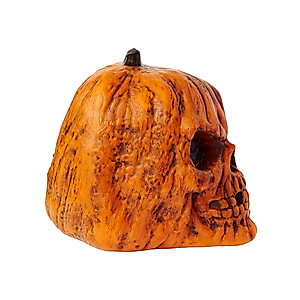 Spirit Halloween Pumpkin Skull | Horrifying Halloween Decoration | Perfect for Haunted Houses