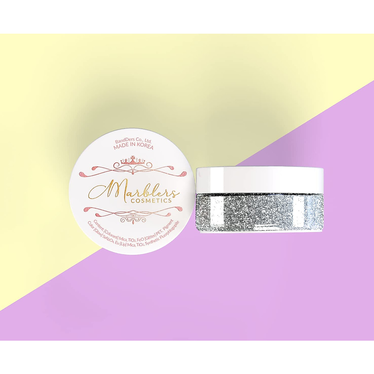 MARBLERS Cosmetic Grade Fine Neon Glitter [Fluorescent Pink] 0.18oz (5g) | Fine | Non-Toxic | Vegan | Cruelty-Free | Eyeshadow, Nail Polish, Nail Art | Festival, Rave & Party Makeup | Body & Face