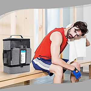 Funambulist Large-Capacity Shower Caddy Portable Dorm Room Essentials for College Students Girls/Guys (Grey)