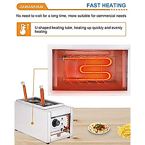 Commercial Pasta Cooker 2 Holes Noodle Cooking Machine 1500W Macaroni Vegetable Dumpling Cooker for Restaurant Hotel 110V