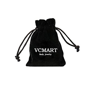 VCMART 14g 12mm Belly Button Ring Surgical Steel Belly Button Rings Silver Green Belly Rings for Women Navel Rings Piercing Jewelry Long Bar Belly Button Piercing Jewelry