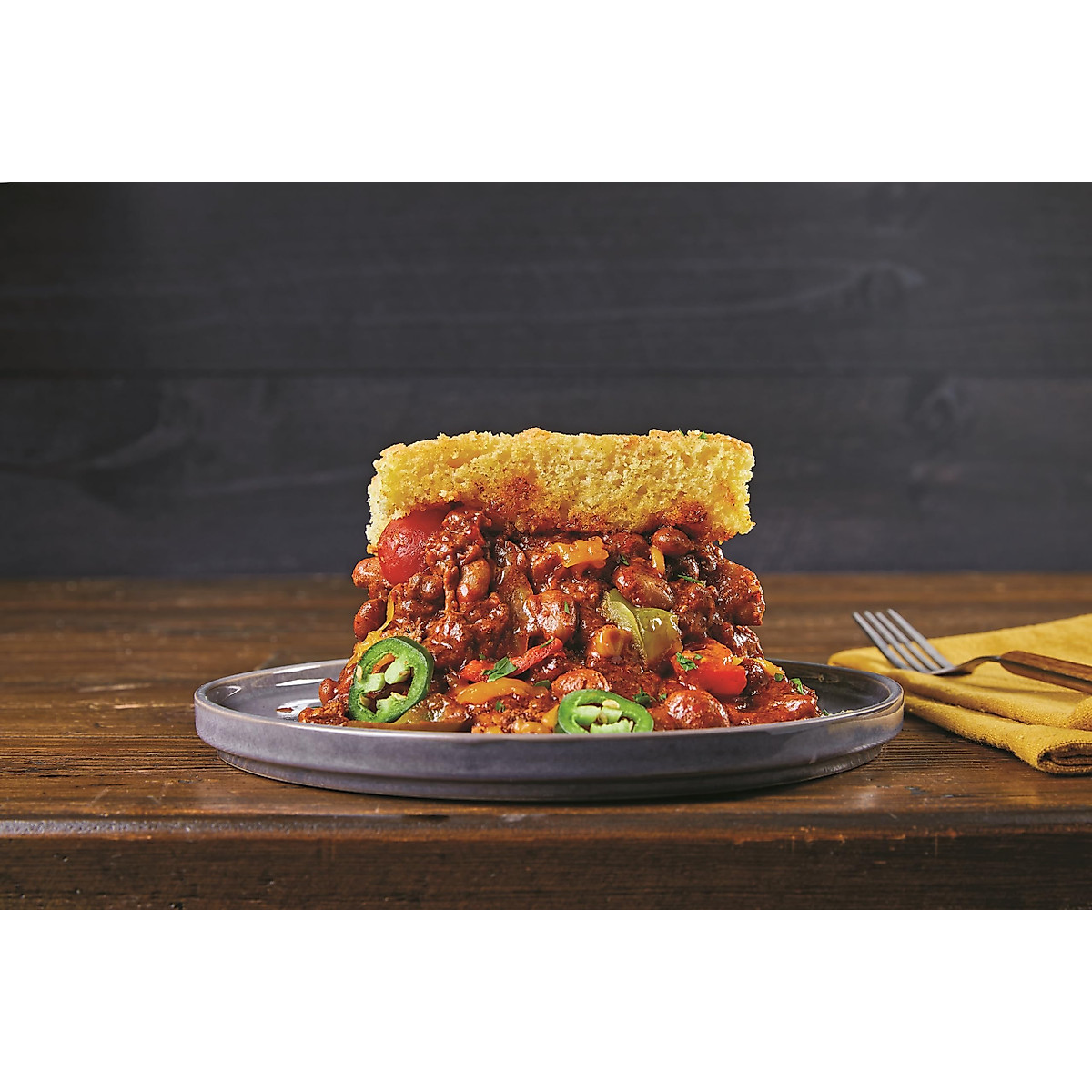 Chef-mate Beef Chili, Canned Beans with Meat, 6 lb 11 oz (#10 Can Bulk)