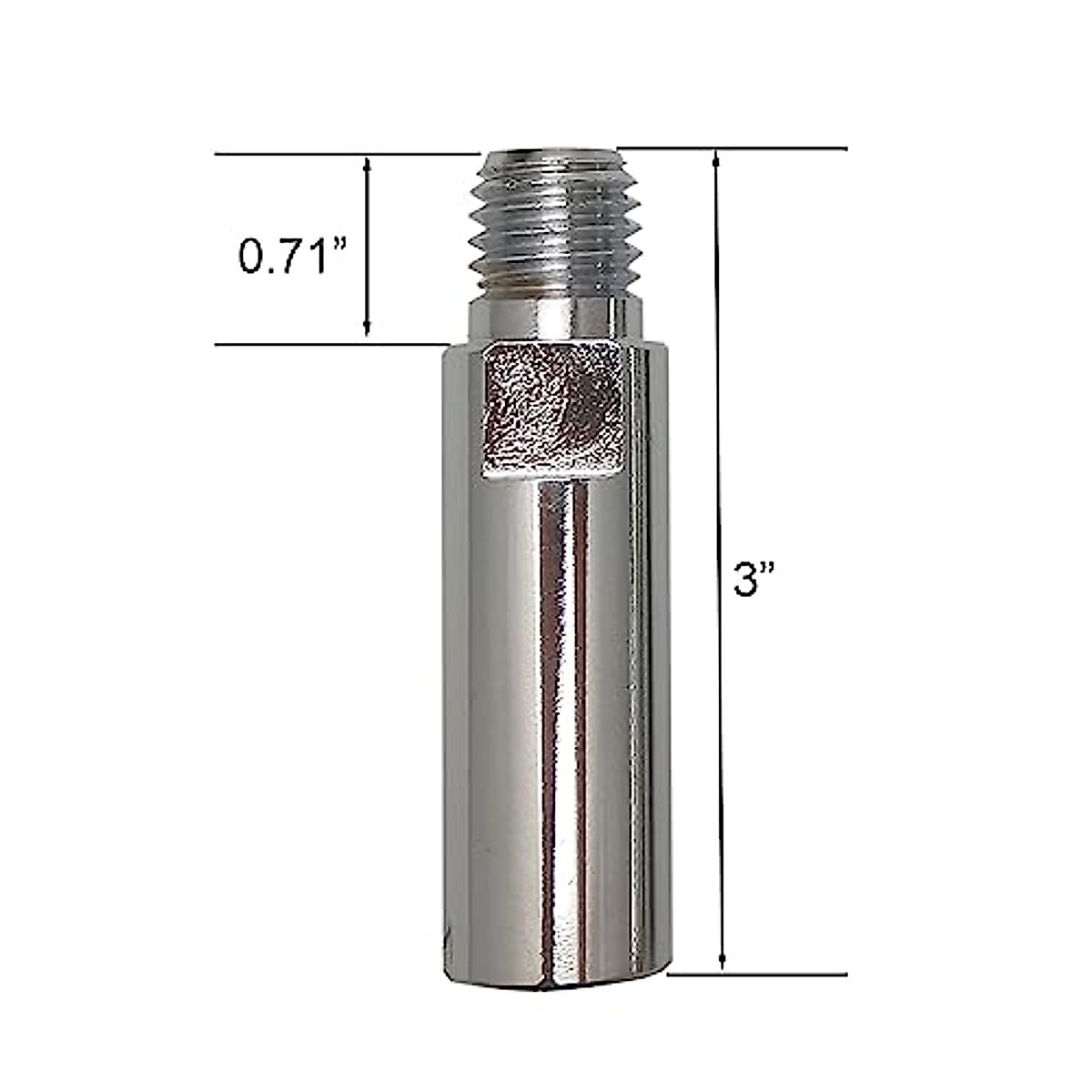 Angle Grinder Adjustable Spanner Wrench Flange Nut kit with 5/8"-11 Angle Grinder Extension Shaft Connecting Rod Compatible with Bosch Dewalt Makita Ryobi Black Decker (3")