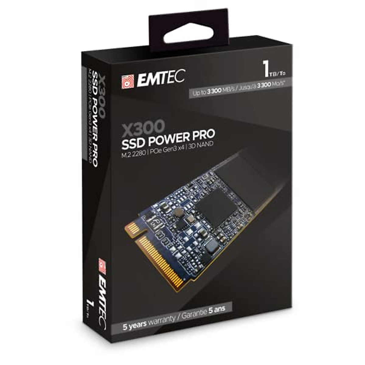 Emtec X300 Power Pro 1TB M.2 2280 PCIe Gen 3.0 x4 Internal Solid State Drive (SSD) - ECSSD1TX300
