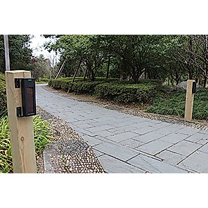 HTZSAFE Solar Wireless Outdoor Photoelectric 2 Beam Sensor Waterproof(IP66) Wireless Transmission Range Up to 1/4Mile Infrared Detection Range Up to 190 Feet