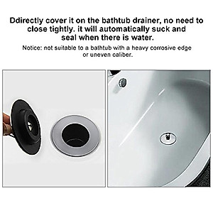 Drain Stopper Bathroom Sink Bathtub Accessories Hair Catcher Trap Strainer,Tub Stopper,Chrome Kitchen Sink Bathroom Bathtub Drain Cover Stopper Solid Metal Waste Plug with Chain