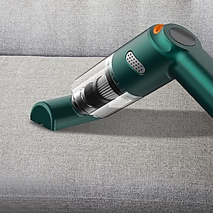 Crethinkaty Handheld Vacuum Cleaner 120W 10000PA High Power Cordless Rechargeable Vacuum Cleaner Wet and Dry Use for Home, Car, Office with Three Different Nozzles