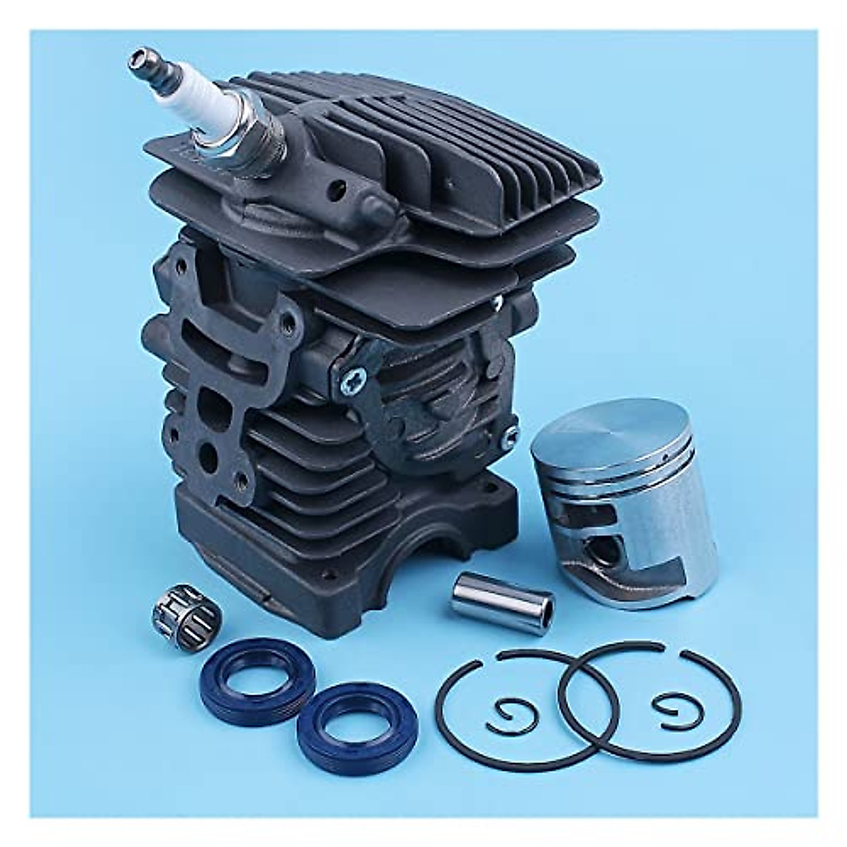 JUIYU Patio, Lawn & Garden 38mm Cylinder Piston Ring Oil Seal Kit for MS171 MS181 MS211 MS 171 181 211 MS181C Chainsaw 1139 020 1201 Replacement Part Outdoor Powertool Parts & Accessories