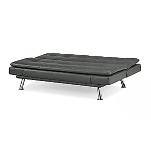 LifeStyle Solutions Convertible Sofa, Dark Grey