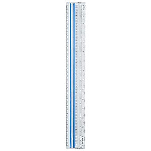 Westcott ‎40711 Clear Data Processing Magnifying Ruler, 15 In