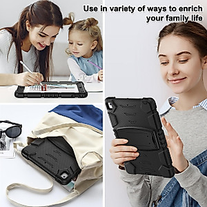 RUGGYCASE Case for iPad 9.7 inch 2017/2018,Shockproof iPad Air 2 Case with Screen Protector - Heavy Duty Protective Cover for iPad 5th / 6th Generation