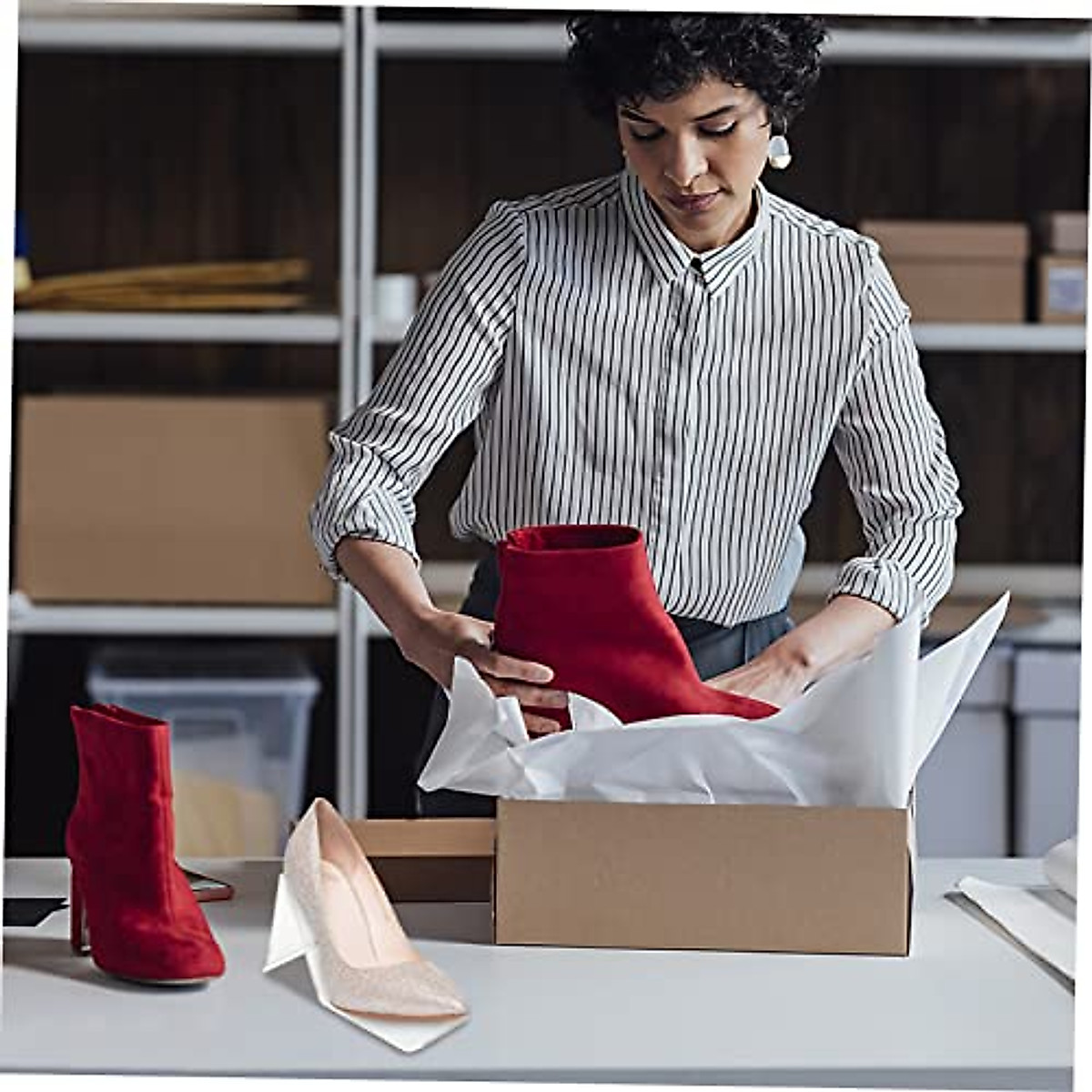 EXQUIMEUBLE 2pcs Shoe Support Shoe Rack Shoes Rack Show Rack Sneaker Holder Shoe Display Stand Shoe Display Rack Sneaker Stand Sandal Stand Bracket Acrylic Men and Women Children's Shoes