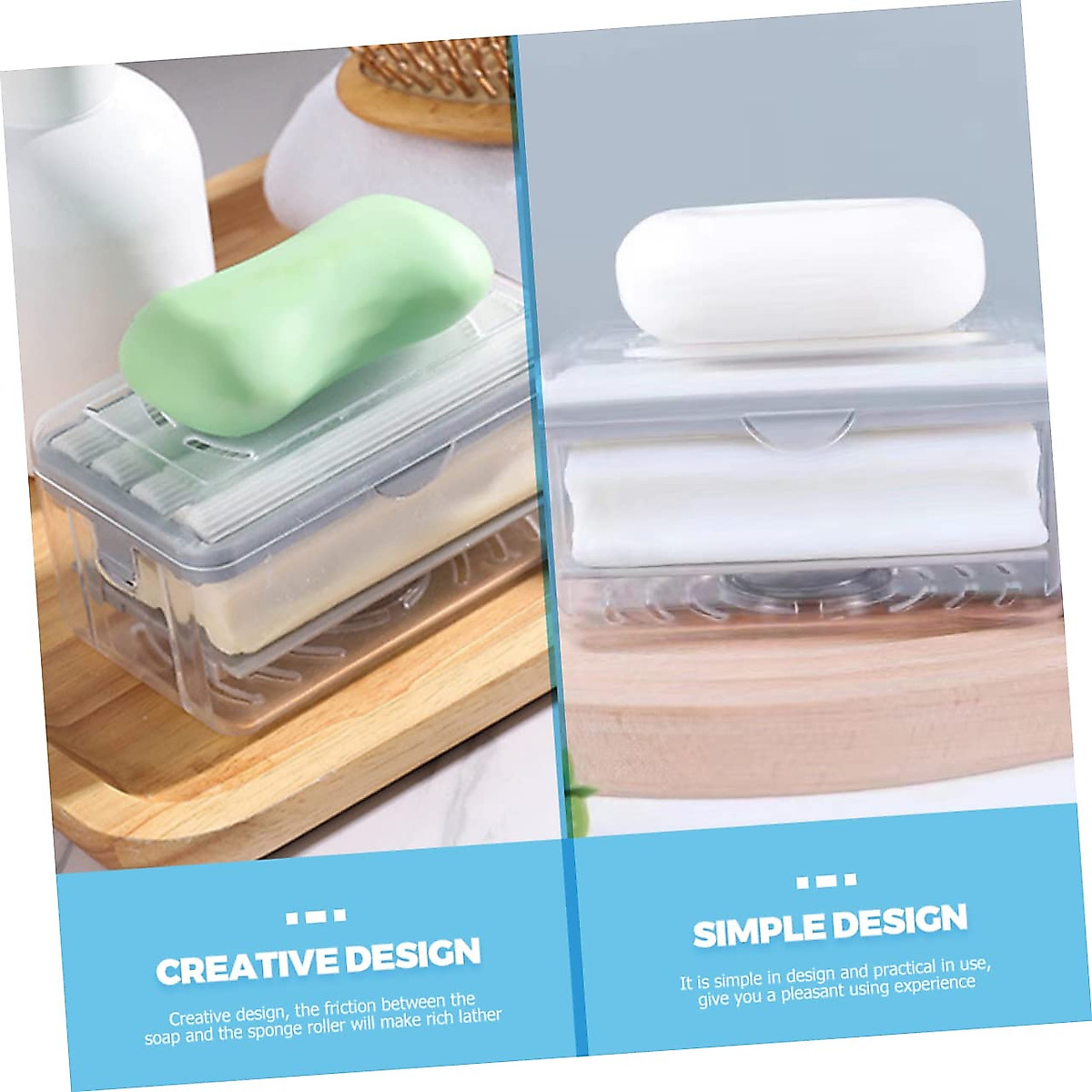 Cabilock 5pcs Soap Box Travel Soap Holder Soap Dishes for Bar Soap Travel Laundry Soap Travel Bar Soap Case Soap Dish Holder Soap Tray Soap Dish for Shower Bag Container Portable Plastic