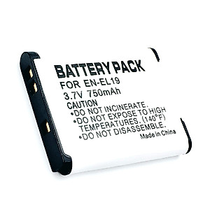 Battery and LCD USB Battery Charger for Nikon Coolpix S6800, S6900, S7000 Digital Camera