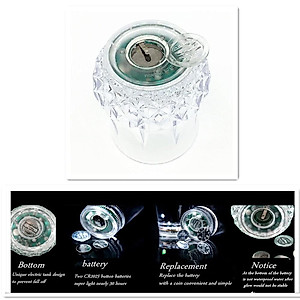 2win2buy LED Cups 4 PACK Flashing Light up Automatic Water Activated Color Changing Wine Whisky Beer Cola Juice Drinkware Mugs Shot Glass for Bar Disco Night Club Party Halloween Christmas, Set of 4