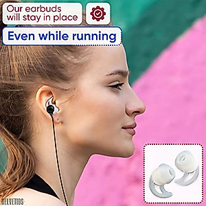 White Earbud Replacement Tips - 3 Pairs Ear Hooks for Airpods Noise Isolation Tips Small Airpod Pro Ear Tips for S, M, L - Silicone Earbud Cover Tips for Bose Soundsport Earbuds Earphones Cover