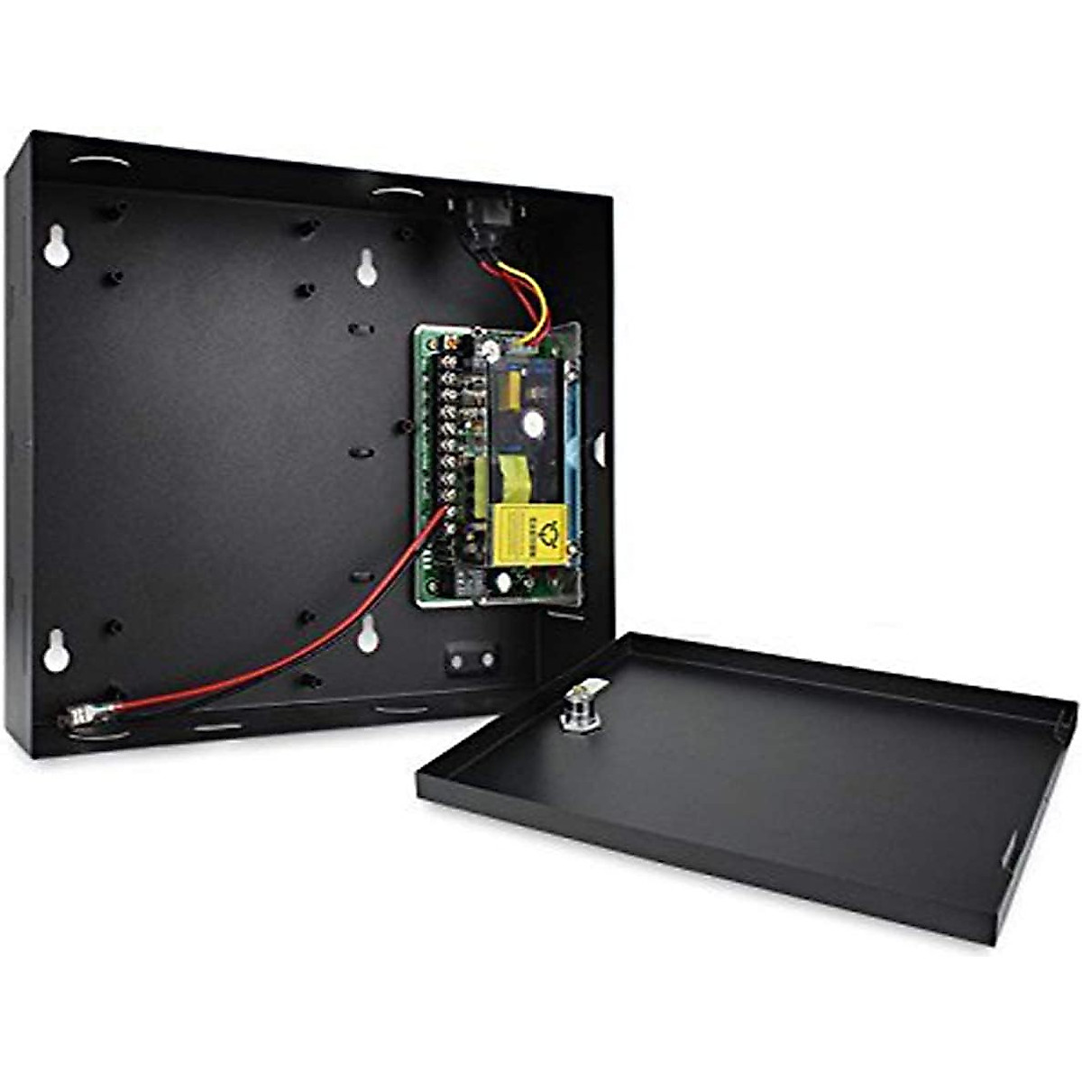MENGQI-CONTROL Magnetic Lock Exit Motion Sensor 2 Doors TCP/IP Access Control System Keypad Reader Control Board 110V Power Supply Box USB Enroll Reader RFID Card/Key Fob(Phone APP Remote Open Door)