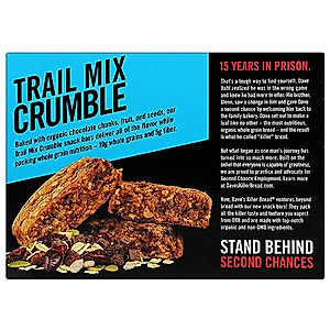 Dave's Killer Bread Organic Snack Bar, Trail Mix Crumble, 19g Whole Grains, No Artificial Ingredients or Preservatives, Kosher, USDA Certified Organic, Non-GMO, 4 Count, 7 Ounce (Pack of 6)