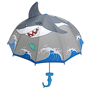 Kidorable boys Shark Umbrella Rain Accessory, Gray, One Size US