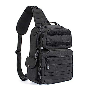 Leaper Military Tactical Backpack Assault Pack Sling Bag Molle Backpack Out Bag Black