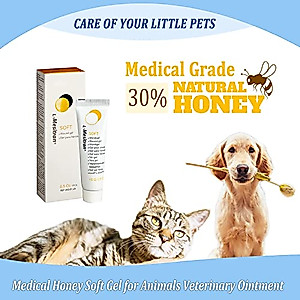 Wound Care for Dogs, Cats & Horses by L-mesitran. Medical Honey Soft Gel for Animals Veterinary Ointment with Anti-inflammatory Properties First Aid for Cuts, Scrapes and Bites 0.5oz (15g) Hope Series