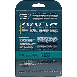 ALZOO Flea & Tick Cat Collar, Helps Repel Fleas, Ticks & Mosquitoes, 100% Plant-Based Active Ingredients, Phthalates and PVC Free, Up to 8 Months Protection, Pack of 2