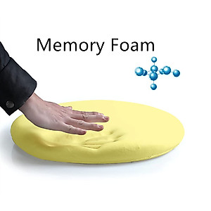 Olywell 15 Inch Memory Foam Seat Cushion Anti-Slip Soft Round Stool Cushion Chair Pad Blue