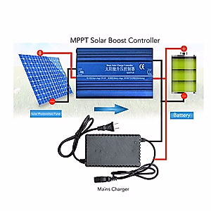 Boost MPPT Controller Boost Solar Panel Controller Display 600W 48V 60V 72V