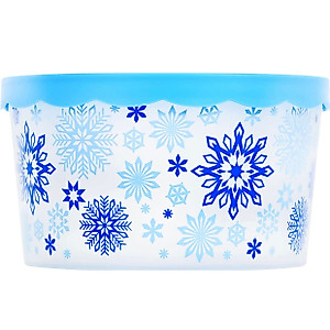 Greenbrier Holiday~Christmas Cookie Storage Buckets with Lids (2 Buckets)