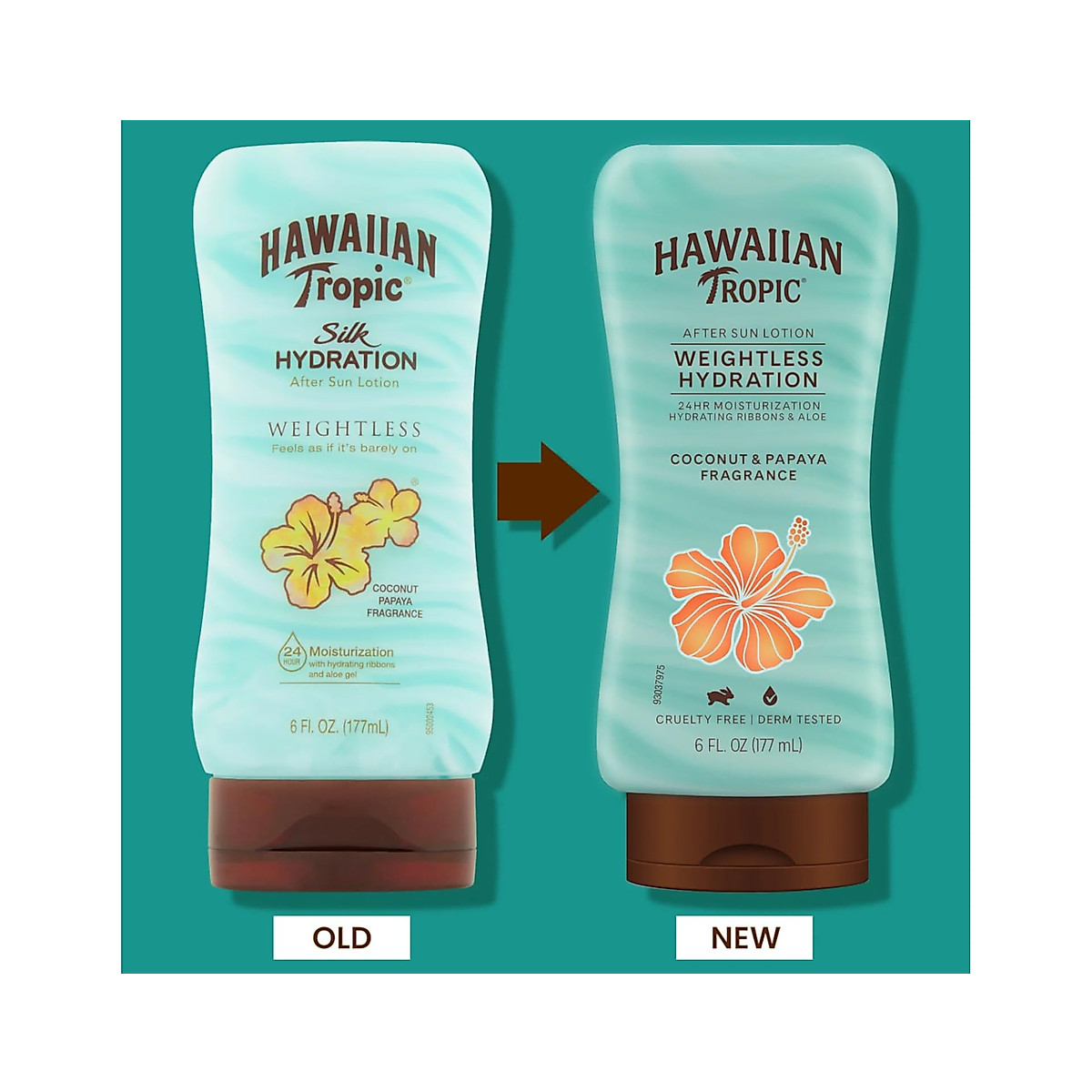 Hawaiian Tropic Weightless Hydration After Sun Lotion 6 Fl Oz (Pack of 2)