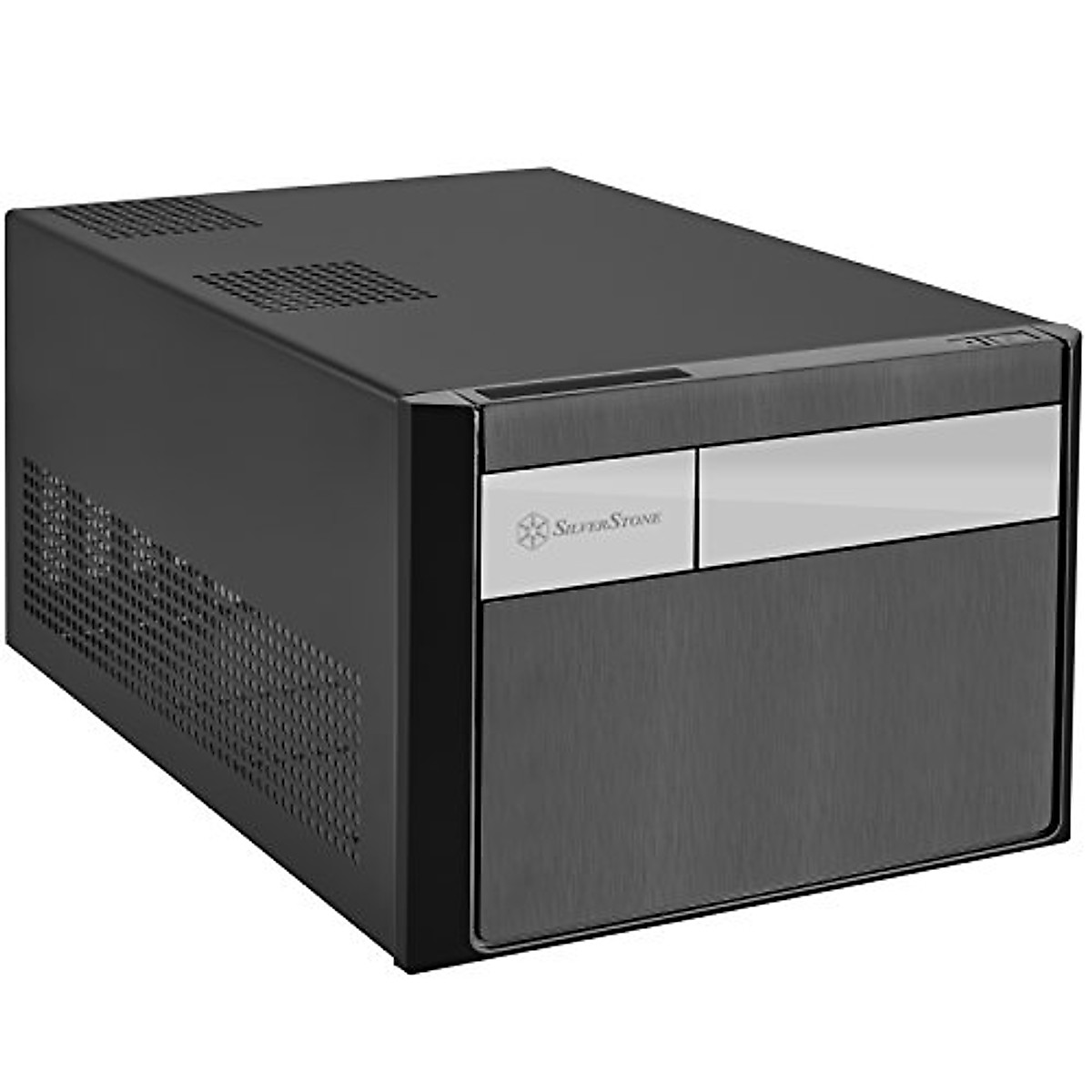 Silverstone Tek Micro-ATX, Mini-DTX, Mini-ITX Small Form Factor Computer Case, Compatible with ATX PSU Cases SG11B