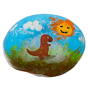 Dezzy's Workshop Rock Painting Kit for Kids - Arts & Crafts Supplies Set for Girls & Boys Ages 6-12 - Educational Art Supplies for Painting Rocks, Fun Toys & Games Ideas - Arts and Crafts for Kids