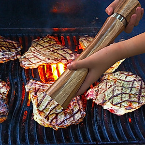 Kasaromi Salt and Pepper Mill -12.40 inch Wooden Salt and Pepper Mill