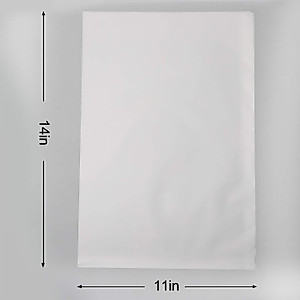 50 pcs Clear 11" x 14" Flat Cello Cellophane Bags Poly Treat Bags 2.8 mils for Gift Wrapping, Bakery, Cookie, Candies, Toast, Dessert, Party Favors Packaging with Color Twist Ties