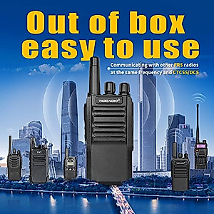 TIDRADIO TD-777Pro Walkie Talkies for Adults,2 Way Radios Walkie Talkies Long Range with earpiece and mic Set, Handfree, 2200mAh Battery and USB-C, for Restaurant School Church Business (10 Pack)