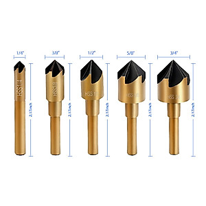 Aleric Masonry Drill Bit Set,5Pcs Concrete Drill Bits Set for Tile, Brick,Glass,Plastic and Wood,Tungsten Carbide Tip Drill Bits for Wall Mirror and Ceramic Tile in Size 3/16,1/4, 5/16,3/8,1/2inch