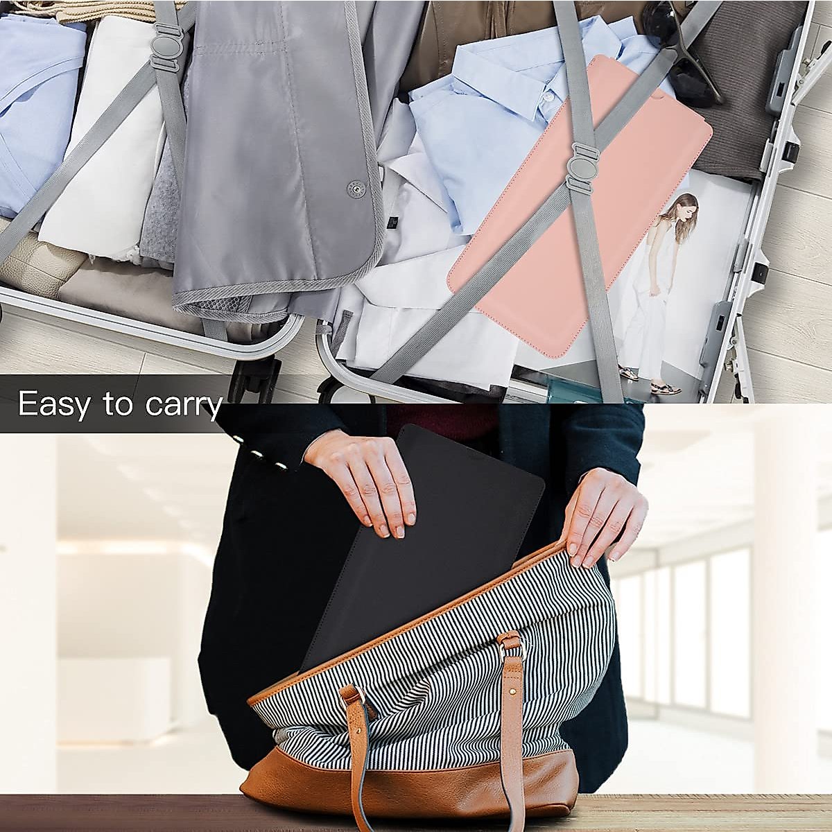 PU Leather Keyboard Sleeve Case for Logitech K380/Logitech Pebble 2/Logitech Pebble Keys 2 K380s Multi-Device Keyboard, Logitech K380 Mac Windows Chrome OS Keyboard Cover Skin Protector-Pink