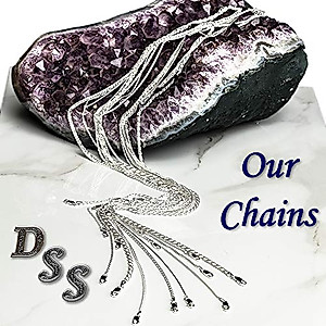 925 Sterling Silver 1MM Box Chain Lobster Claw Clasp 20 inch