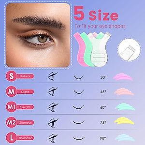 Lash Lift Kit Eyelash Lift Kit - 2024 4 in1 Eyelash Perm suit & Brow Lamination Kit - Ultra-Luxury Professional Lash Perm Kit - DIY Eyelash Eyebrow Curling Set for Salon Home (Black)