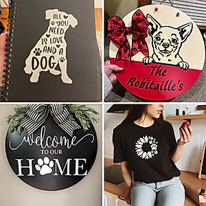 16 Pieces Dog Stencils Dog Paw Stencil for Painting on Wood Reusable Painting Templates for DIY Crafts Scrapbook Sign Shirt Canvas (16 Dog)