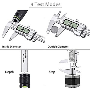 Electronic Digital Vernier Caliper 0-150mm 6 inch Stainless Steel Caliper Gauge Micrometer