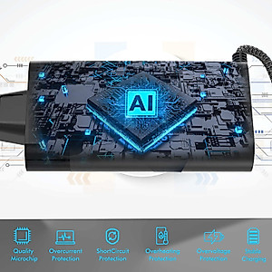 330W 19.5V 16.92A GaN AC Charger for Dell G16 7630 7620 G15 Alienwar X51 X17 R1 R2 M17 R3 R4 M18x R1 R2 R3 Area-51m R1 R2 ADP-330AB D DA330PM111 DA330PM190 LA330PM190 Laptop Power Supply Cord