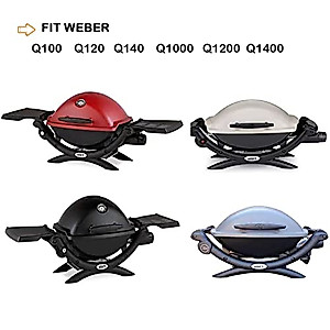 6558 Cast Iron Cooking Griddle for Weber Q100 Q120 Q140 Q1000 Q1200 Q1400 Series Gas Grills，6558 Grill Cooking Griddle Parts 12.6 x 8.6 Inches