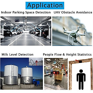 TFmini Plus Lidar Module Single-Point Micro Range Finder 0.1-12m IP65 Waterproof Dustproof Distance Sensor Obstacle Avoidance Module UART I2C IIC I/O