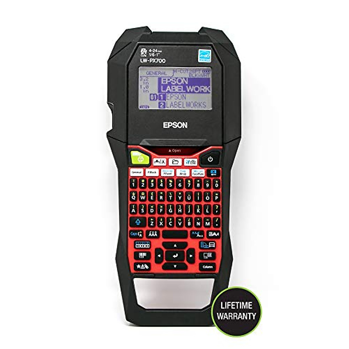 Epson LABELWORKS LW-PX700 Industrial Label Maker Kit - Compatible with Large Variety of Tape Types, Portable Handheld Label Printer