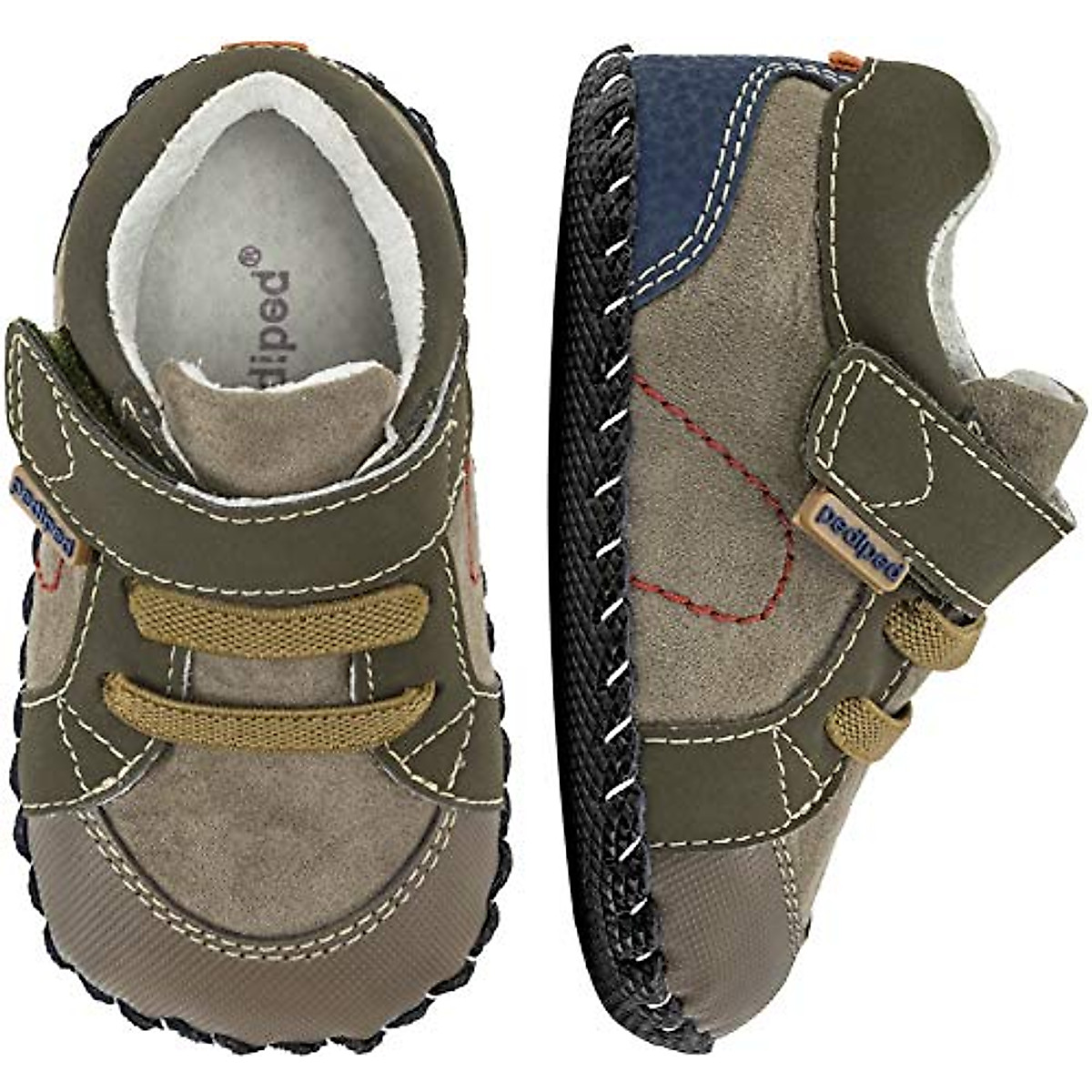 pediped Baby-Boy's Dani Crib Shoe, Earth, 18-24 Months Child EU Infant (18-24 Months US)