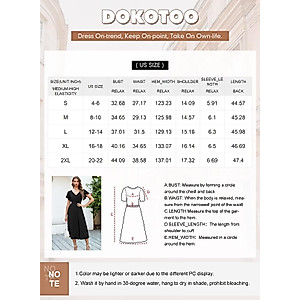 Dokotoo Womens Midi Formal Wedding Guest Dresses V Neck Elegant Party Skater Dress Valentines Dress for Women Summer Dress Apricot 2XL